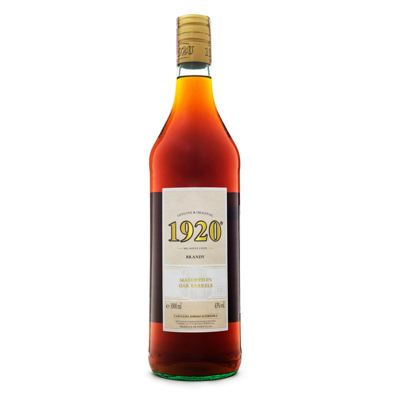 Brandy 1920 Carvalho Ribeiro & Ferreira 1L - Espaço Prime Bebidas