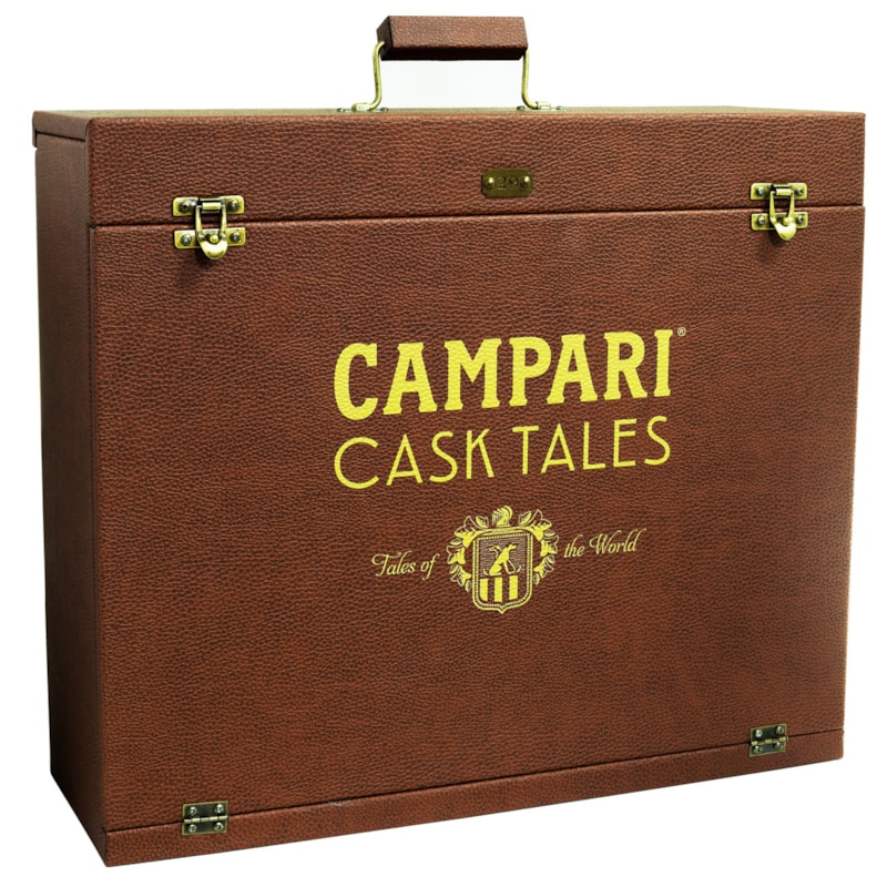 Campari Cask Tales Collection - Maleta Exclusiva - Espaço Prime Bebidas