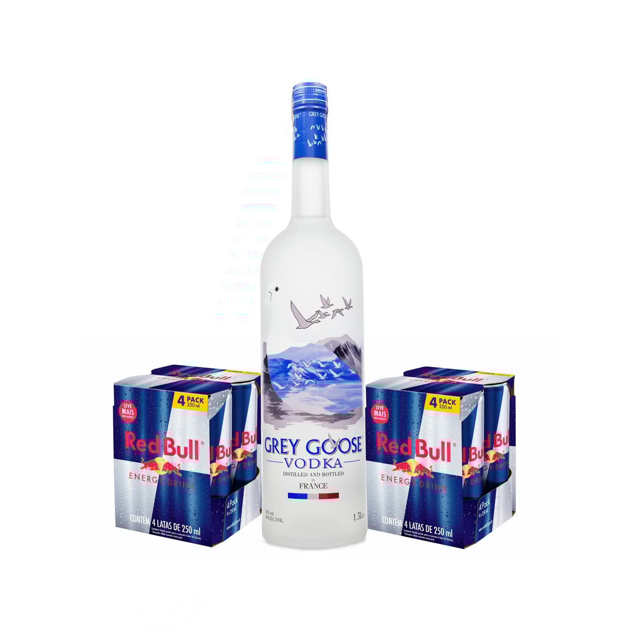 Combo Vodka Grey Goose Magnum 1,5L + 8 Energéticos Red Bull 250ml ...