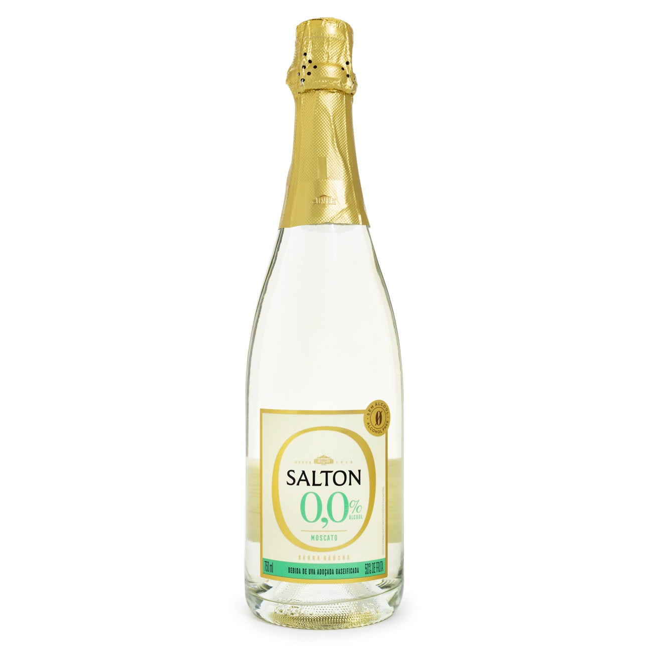 Espumante Salton Moscato Zero Álcool 750ml - Espaço Prime Bebidas