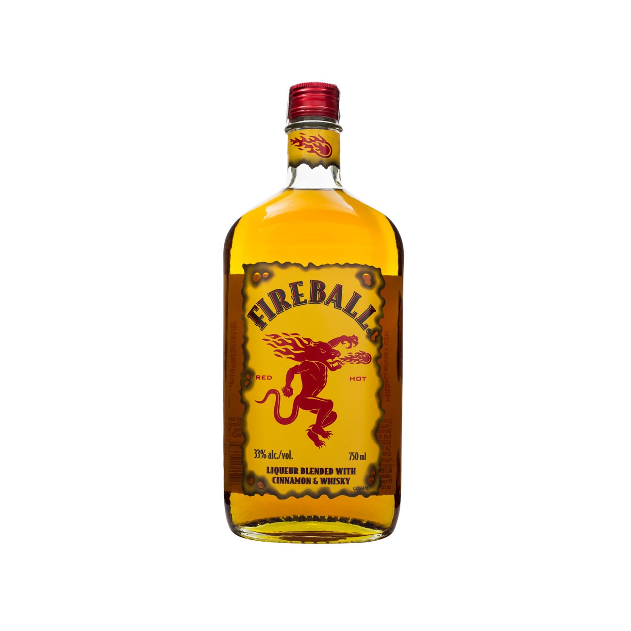 Fireball Cinnamon Whisky - Licor de Canela 750ml - Espaço Prime Bebidas