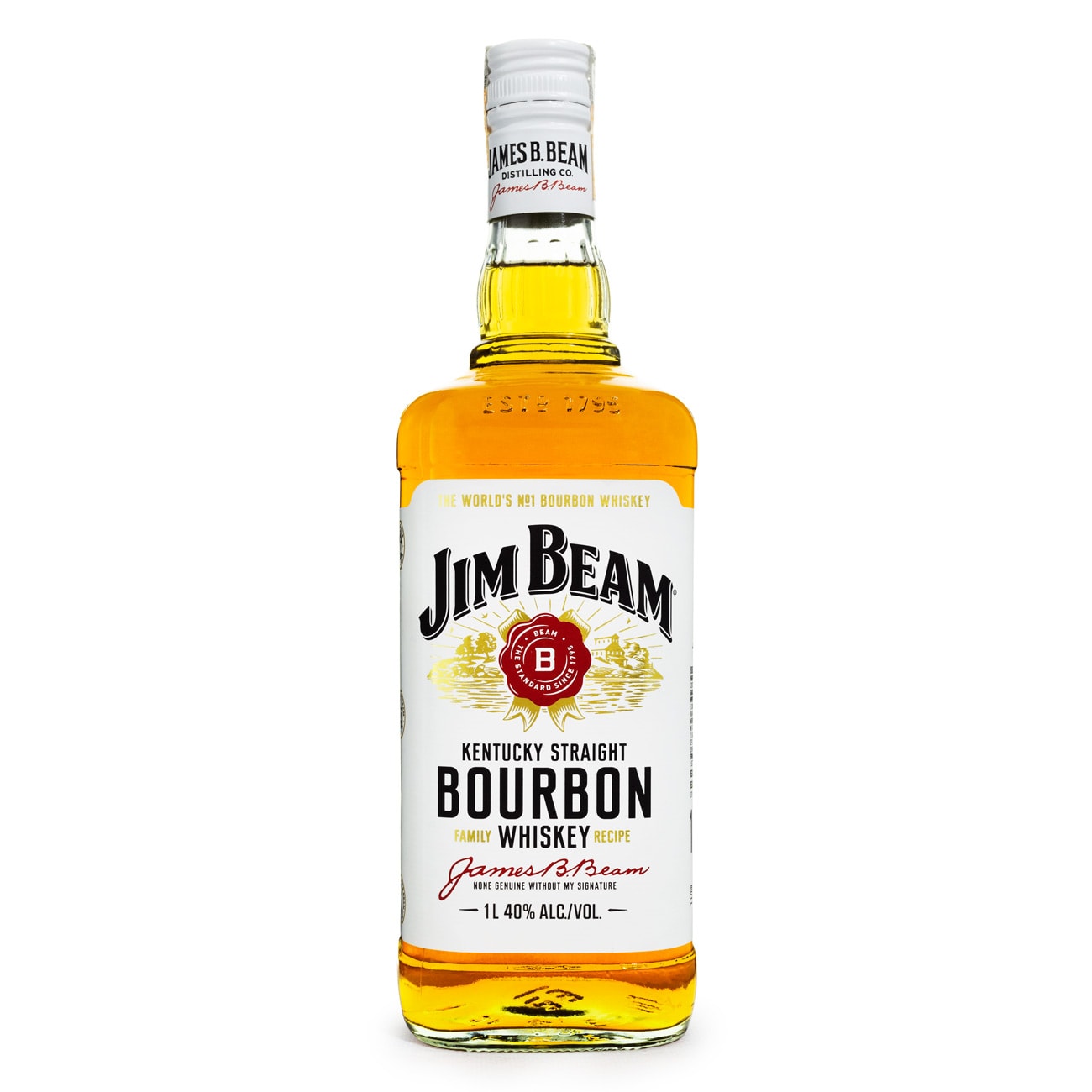 Jim Beam Bourbon Whiskey 1L - Espaço Prime Bebidas