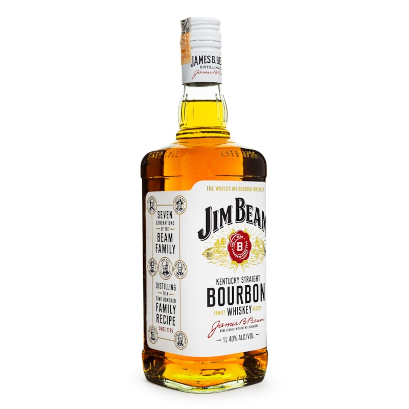 Jim Beam Bourbon Whiskey 1L - Espaço Prime Bebidas