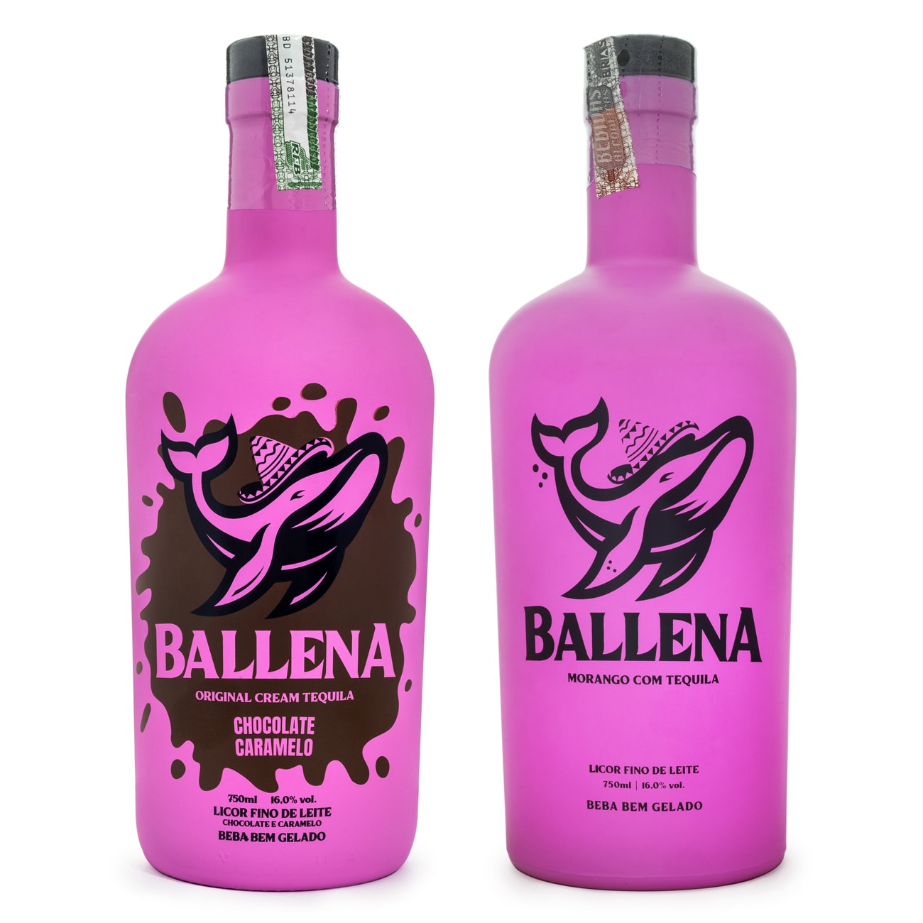 Kit Ballena Morango + Chocolate e Caramelo 750ml - Espaço Prime Bebidas