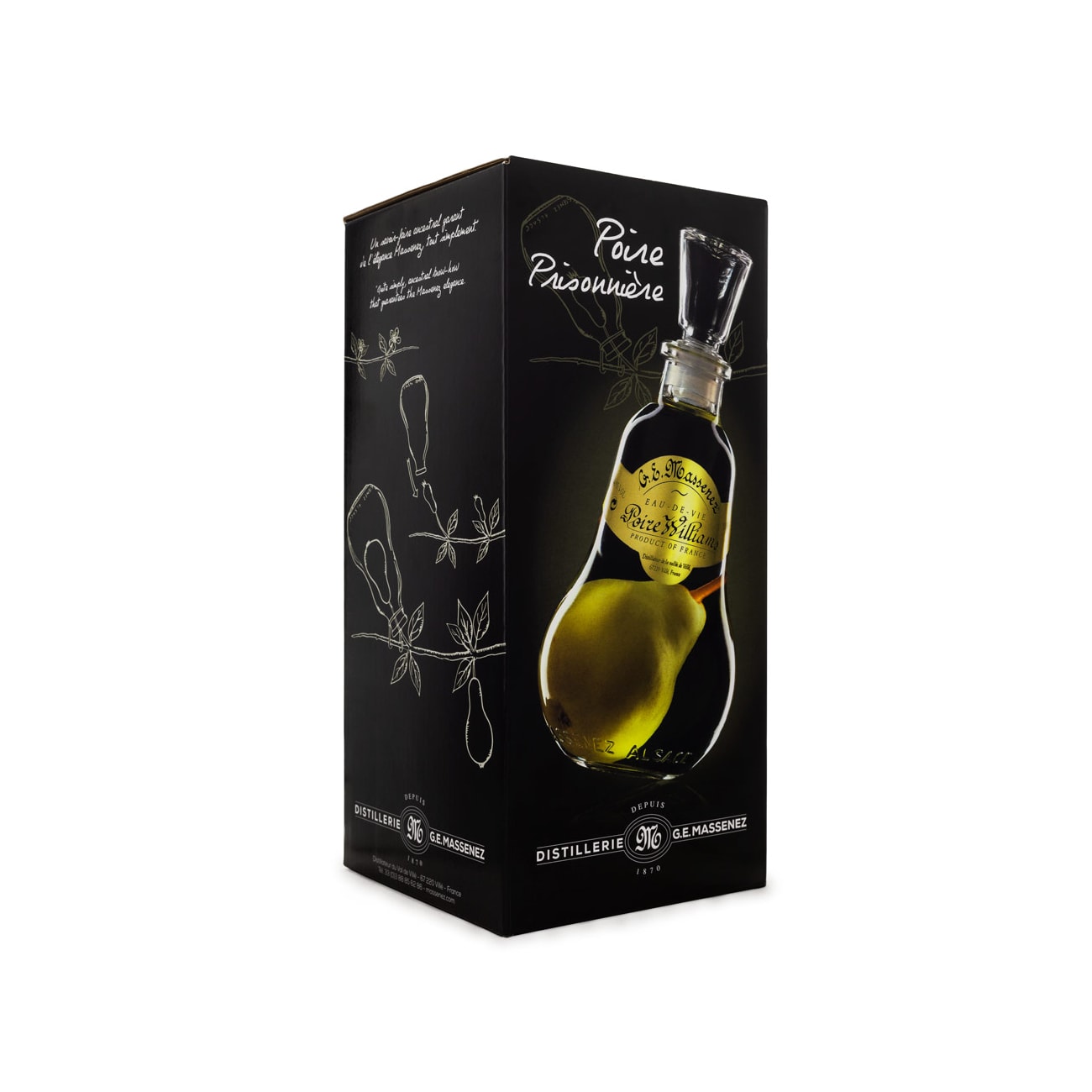 Poire Williams Eau-de-Vie - Aguardente de Pera Massenez 700ml - Espaço ...