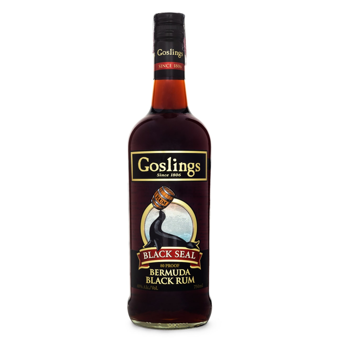Rum Goslings Black Seal - Bermuda Black Rum 750ml - Espaço Prime Bebidas
