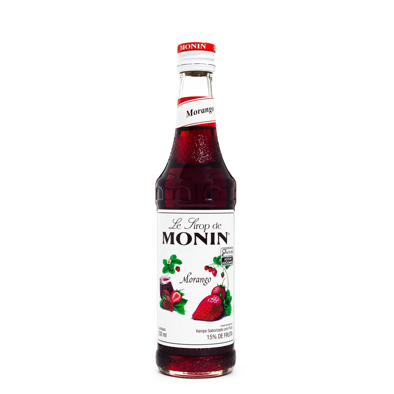 Xarope Monin Morango Garrafa 330ml - Espaço Prime Bebidas