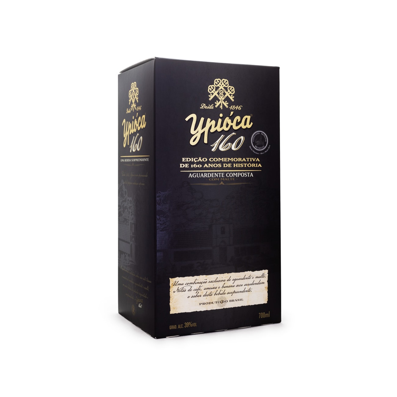 Ypióca 160 Anos Aguardente Composta com Malte 700ml - Espaço Prime Bebidas